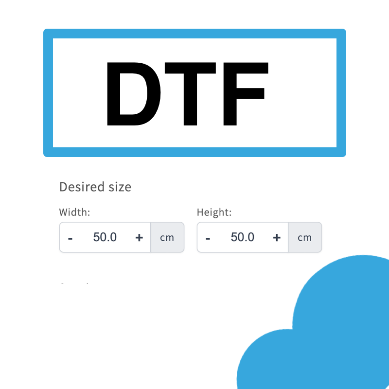 Live Product Options Dimension Upload DTF – Viro Display