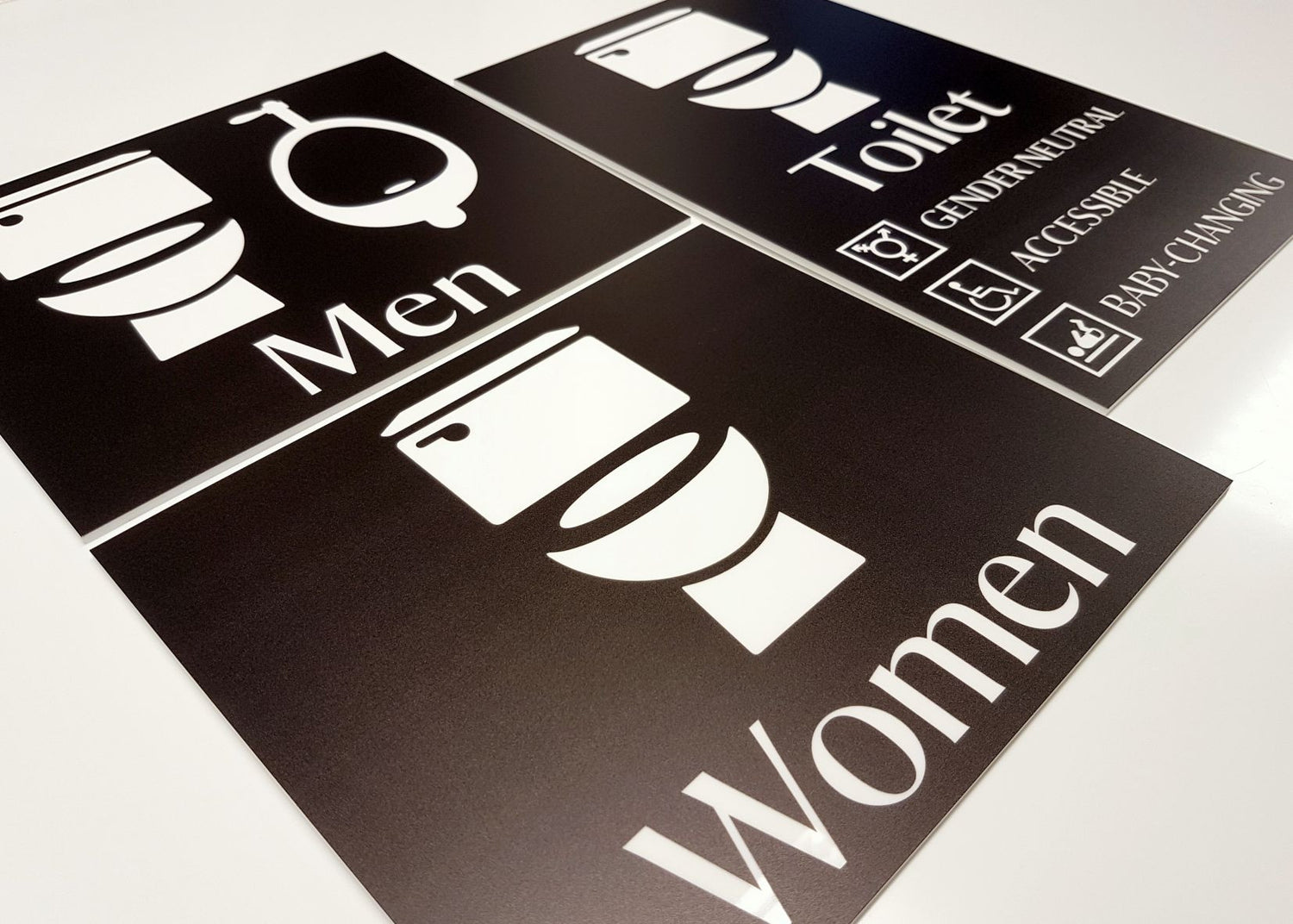 Bespoke UV Printed Acrylic Toilet Signs – Viro Display