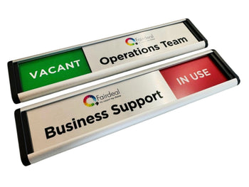 Custom Made Sliding Sign with Logo Sliding Panel – Viro Display