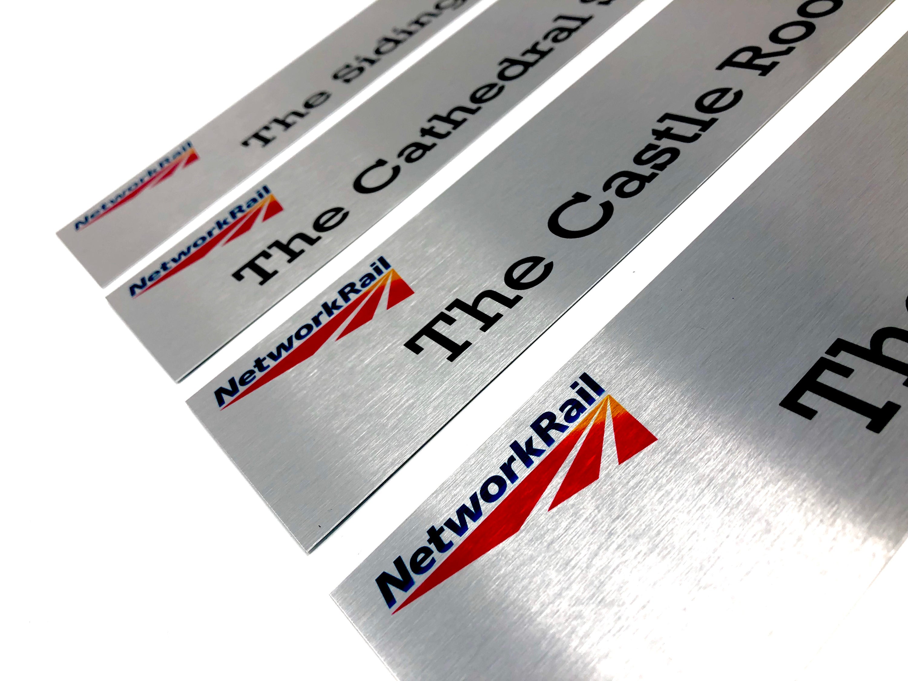 Slimline Aluminium Door Signs for Network Rail | Viro Display