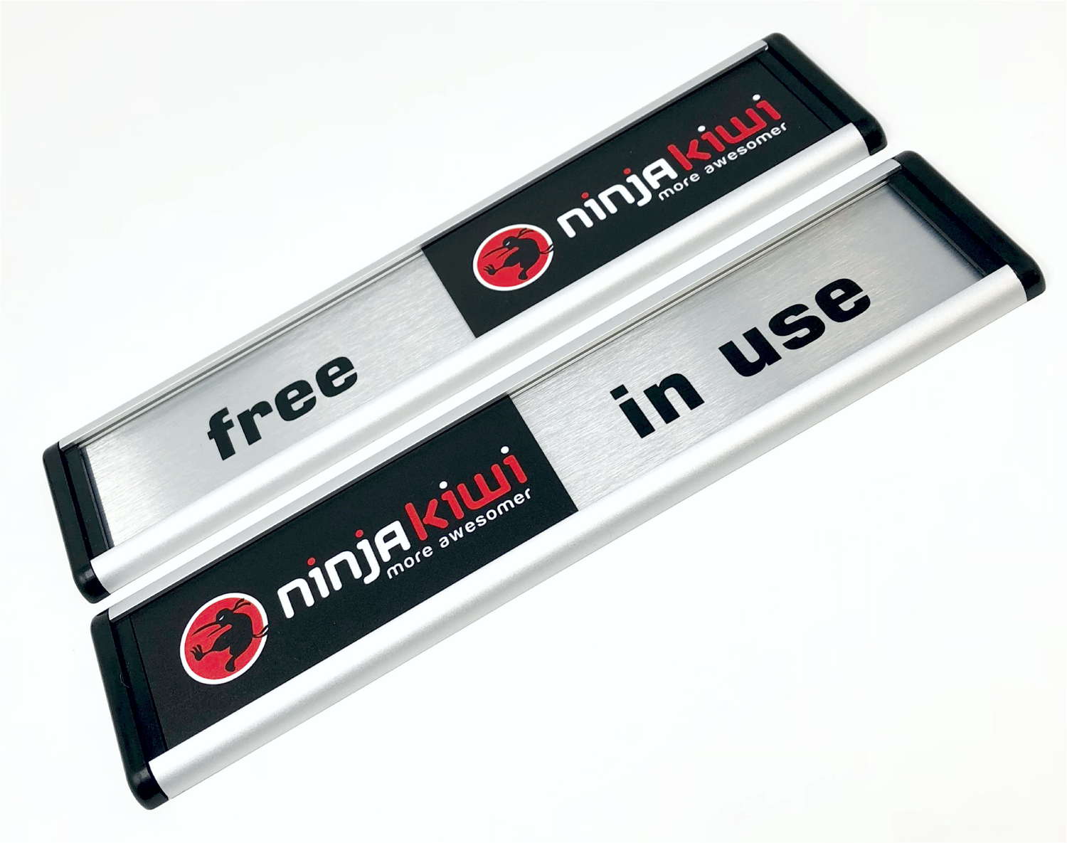 Bespoke Sliding Door Signs with Printed Logo for Ninja Kiwi | Viro ...