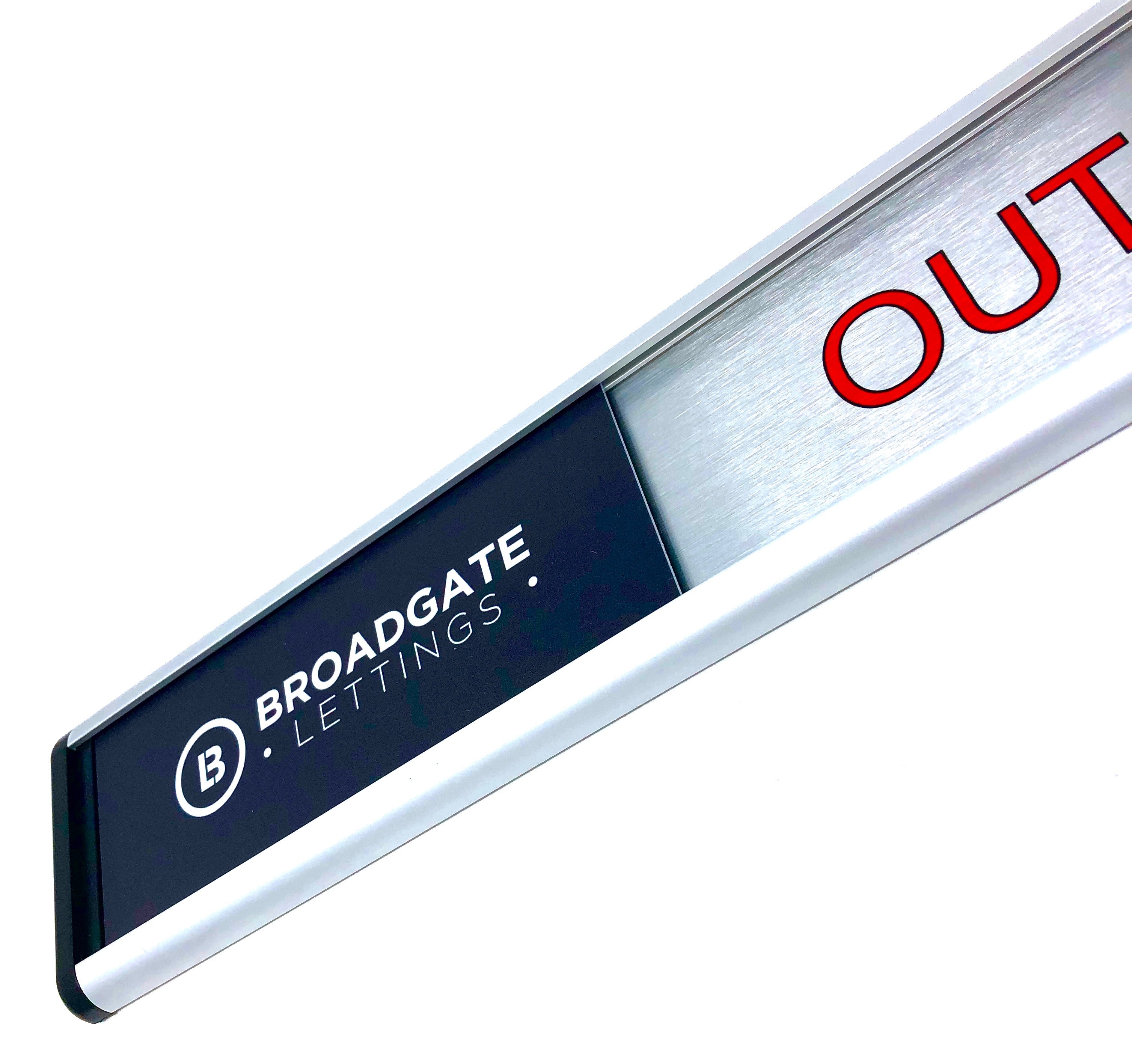 Sliding Sign designed for Broadgate Lettings in Oxford | Viro Display