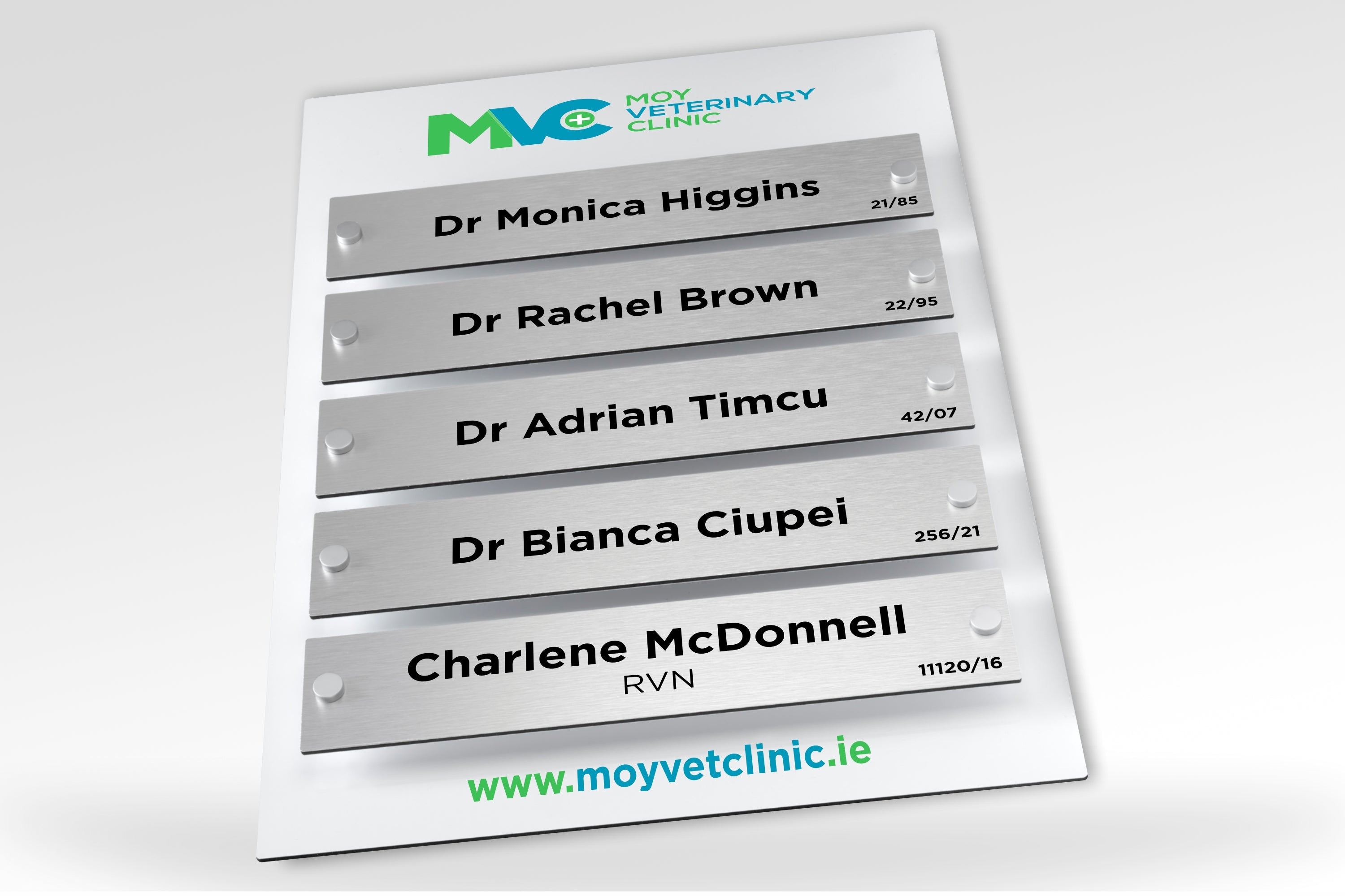 Staff Name Boards for Doctor and Dental Surgeries | Viro Display UK
