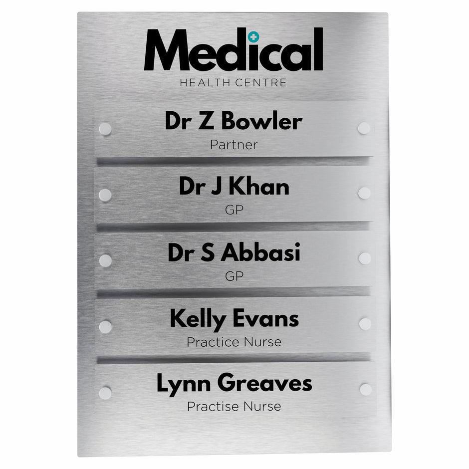 Staff Name Boards for Doctor and Dental Surgeries | Viro Display UK