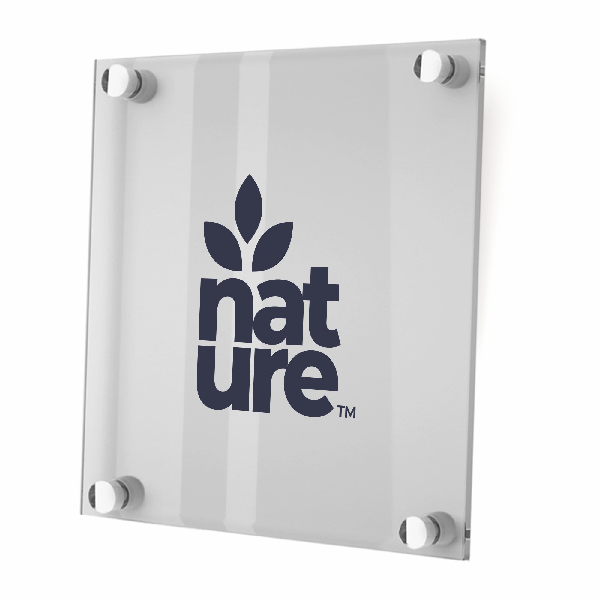 Frosted Acrylic Custom Sign + Standoff Fixings | Viro Display UK