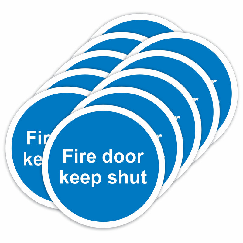 Fire Door Keep Shut Self-Adhesive Vinyl Signs | Viro Display UK
