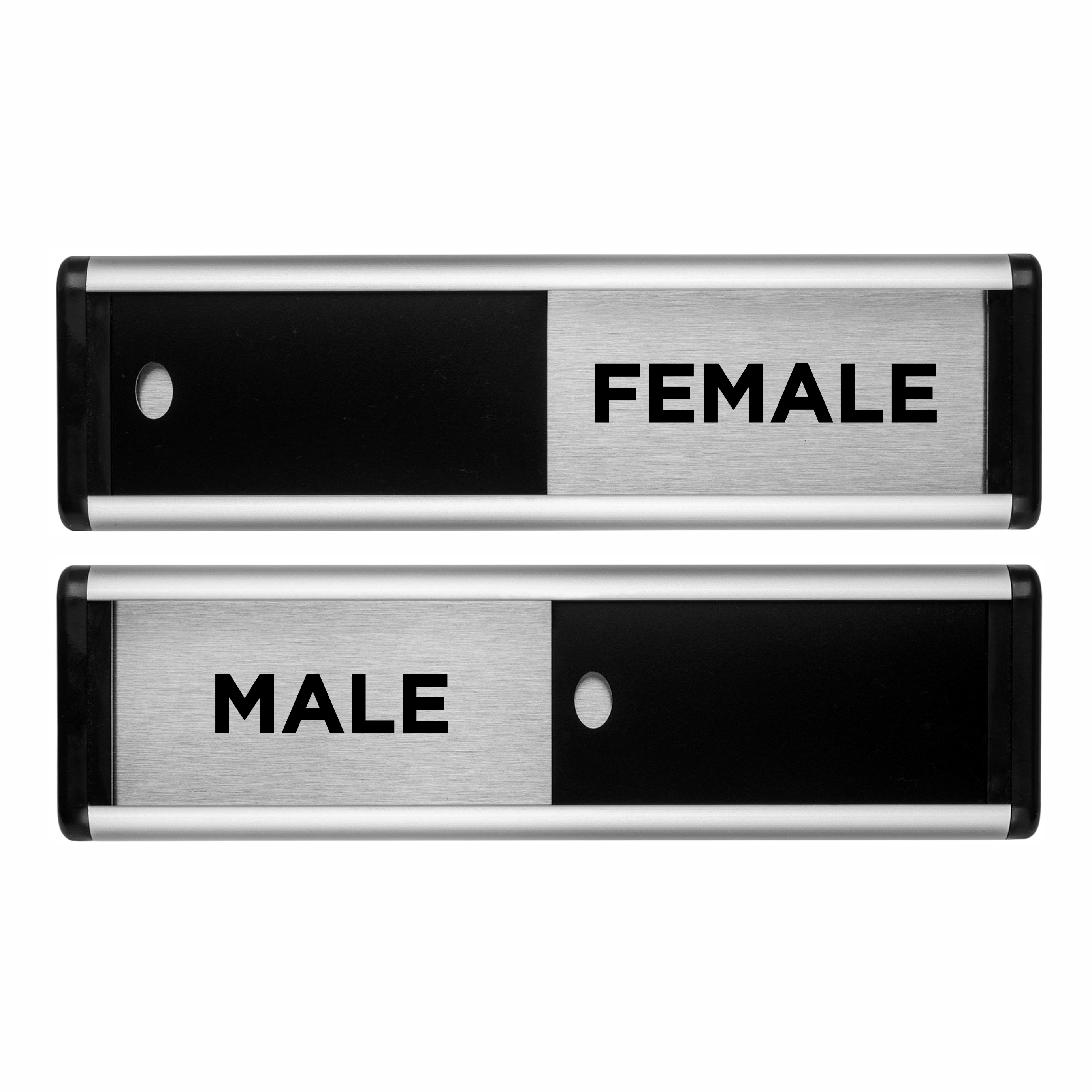 ViroSlide Custom Sliding Sign - Black / Silver - 214 x 60mm | Viro ...