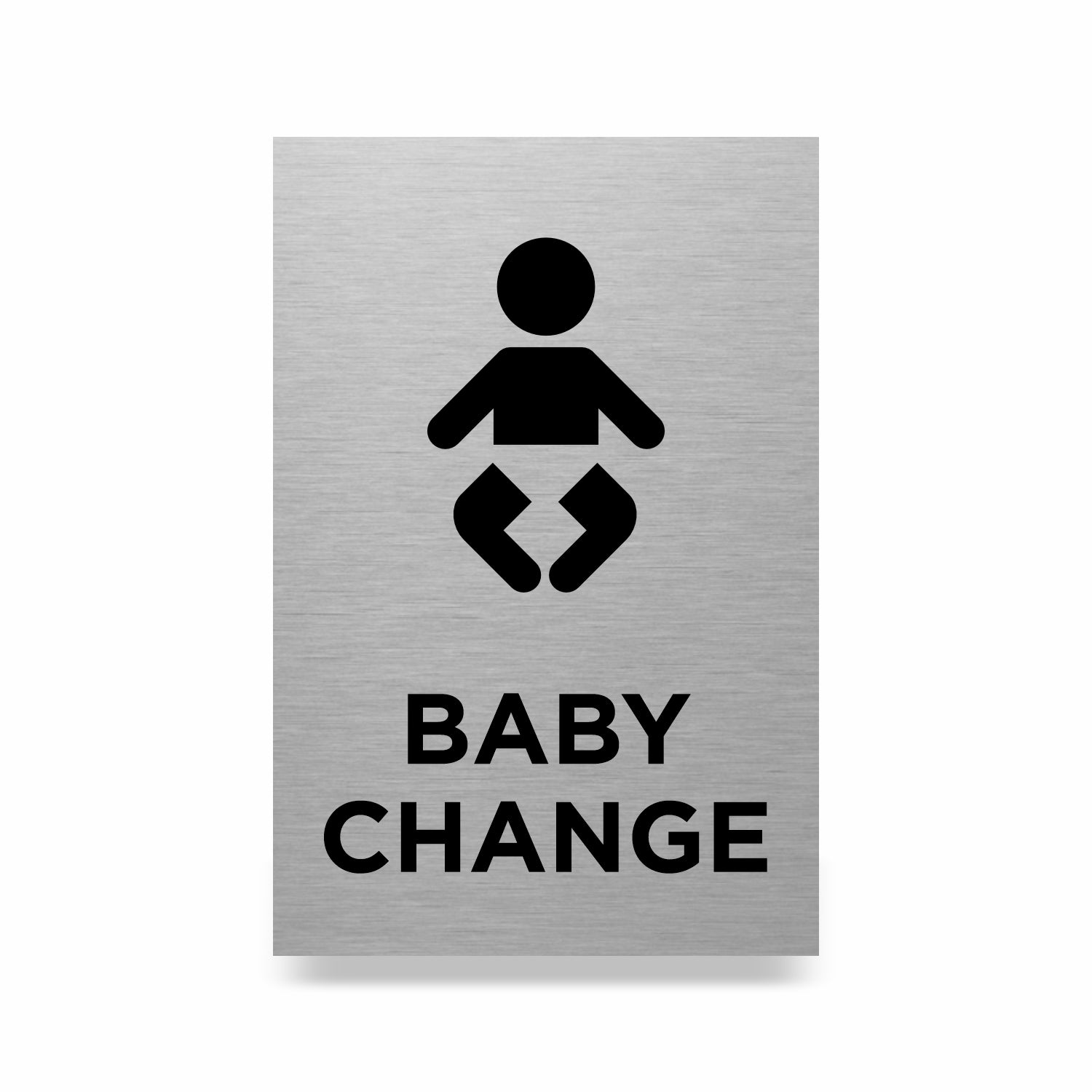 Slimline Aluminium Baby Change Sign | Viro Display UK