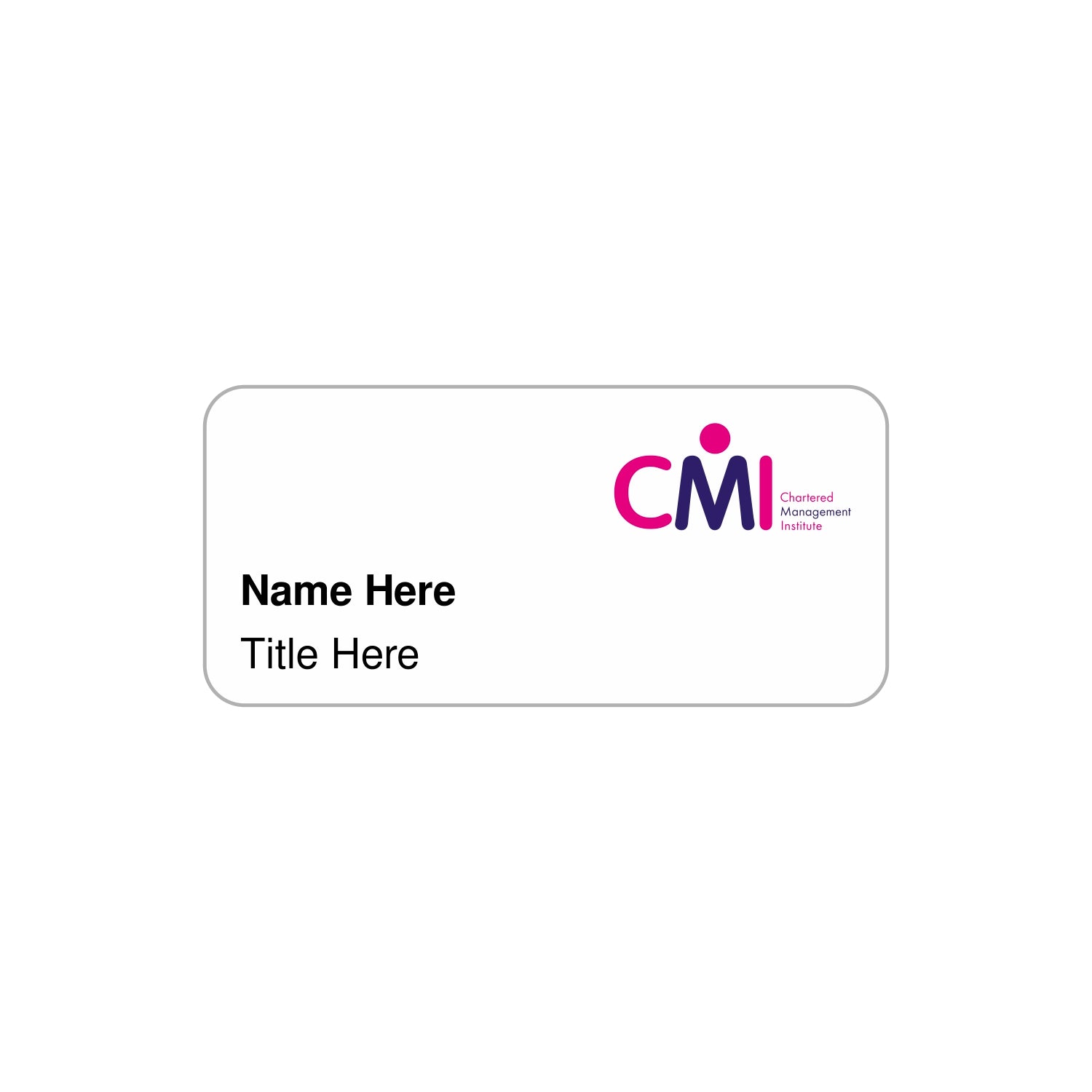 CMI Name Badge – Viro Display