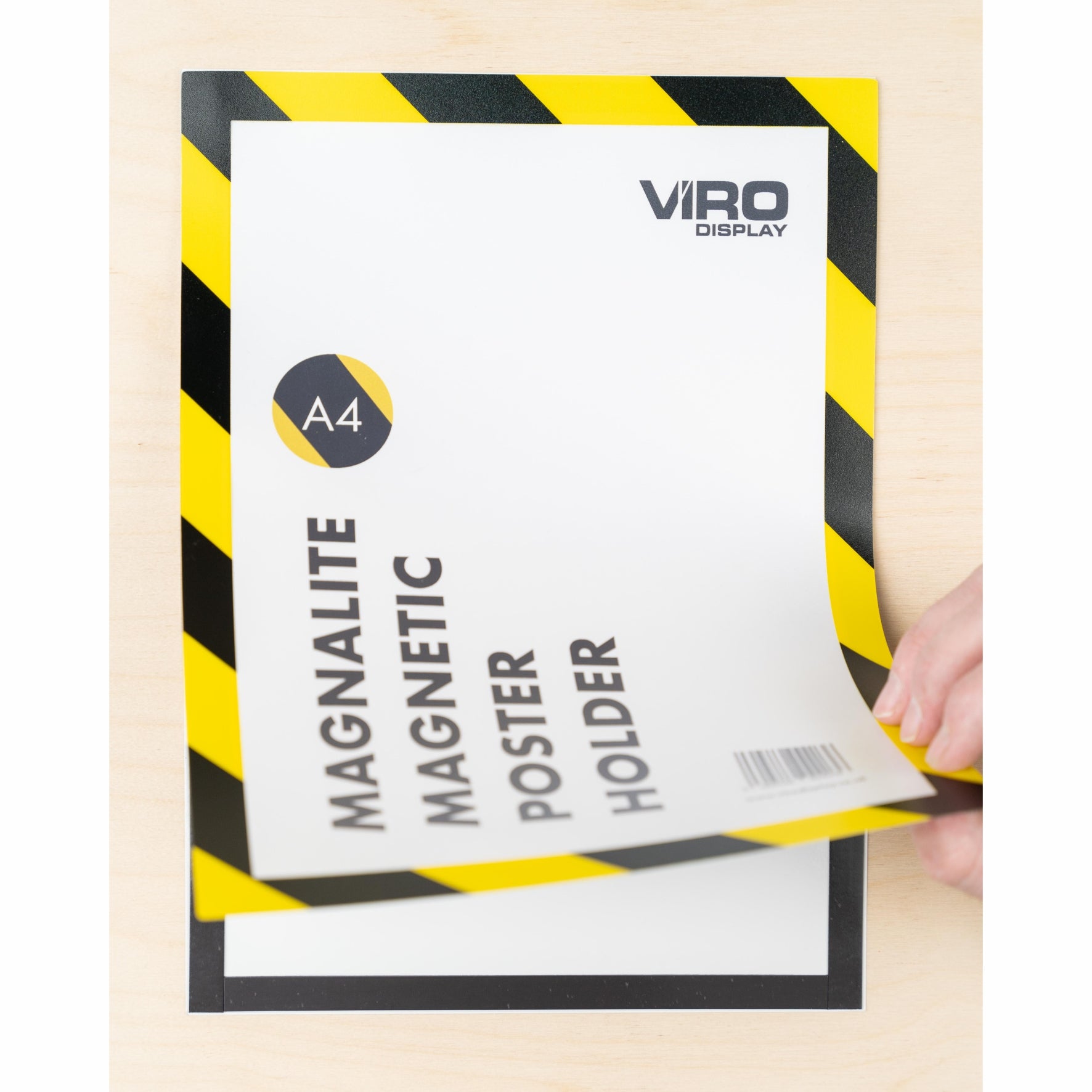 MagnaLite Warning Magnetic Poster Holder | Viro Display UK