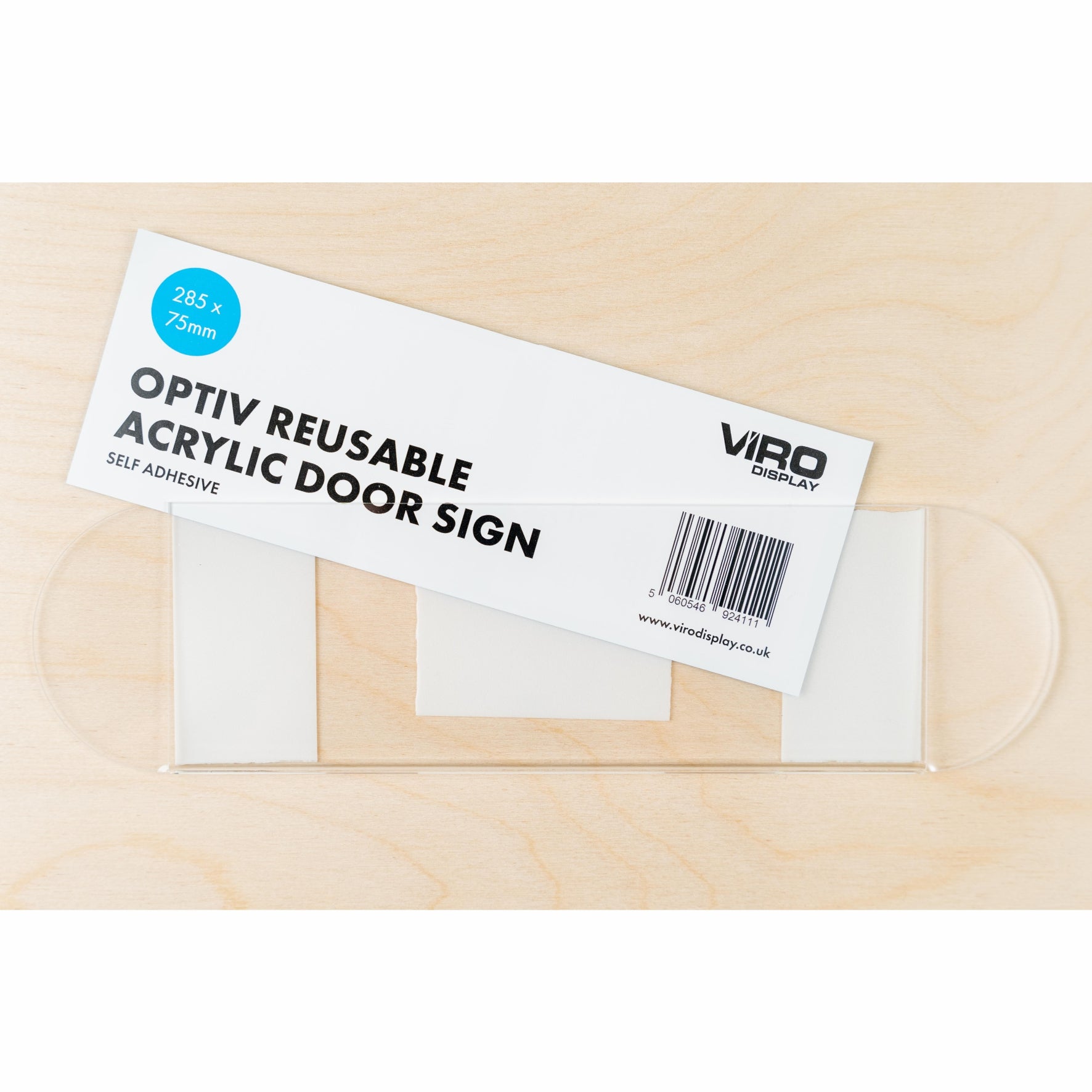 OptiV Reusable Acrylic Door Signs | Viro Display UK