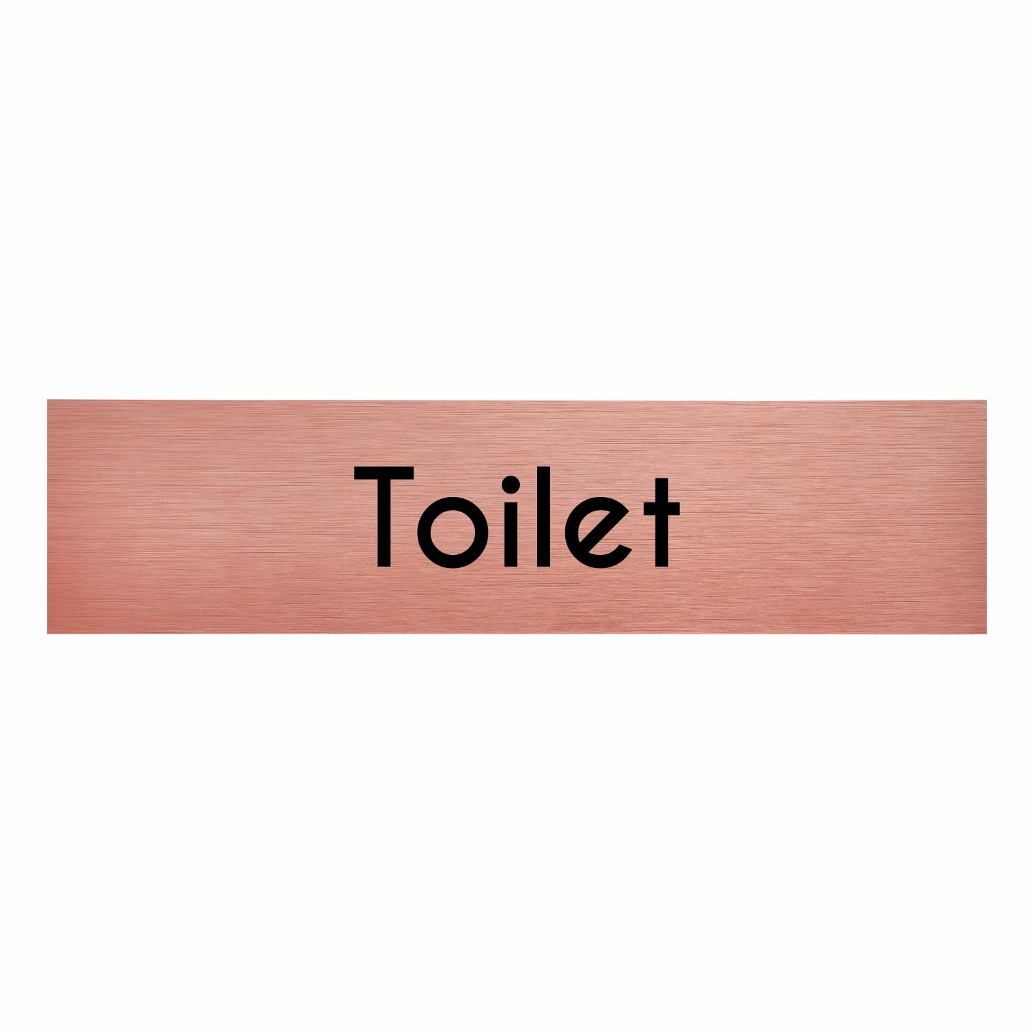 Rose Gold Aluminium Toilet Sign | Viro Display UK