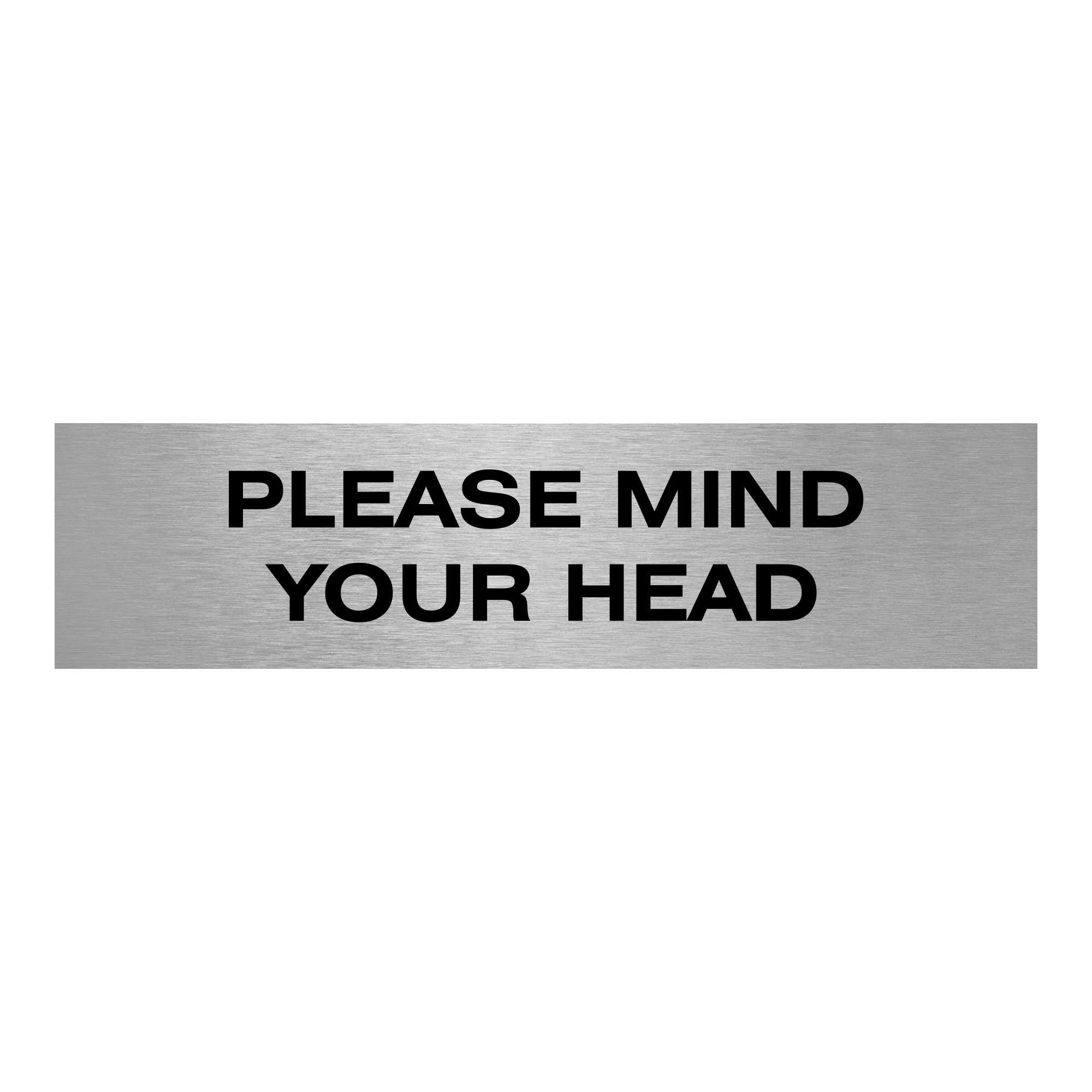 Slimline Aluminium Please Mind your Head Sign | Viro Display UK