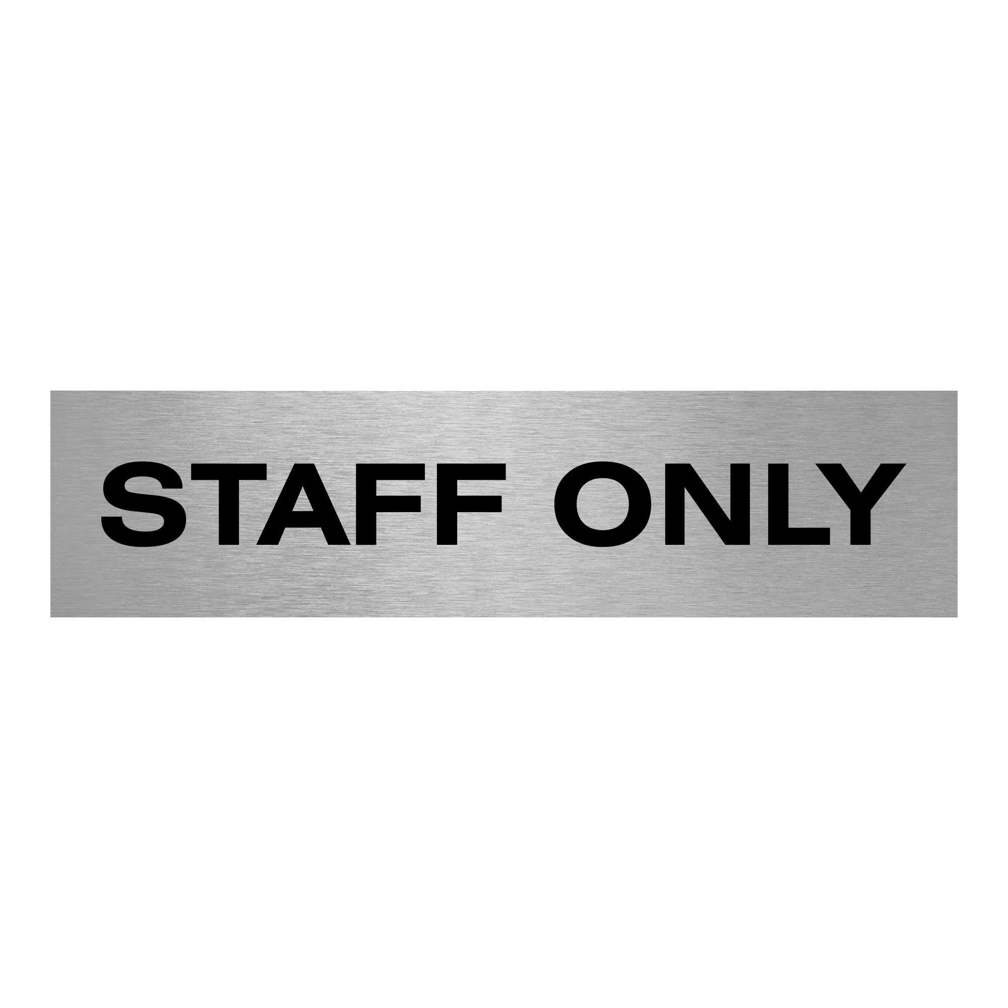 Slimline Aluminium Staff Only Sign | Viro Display UK